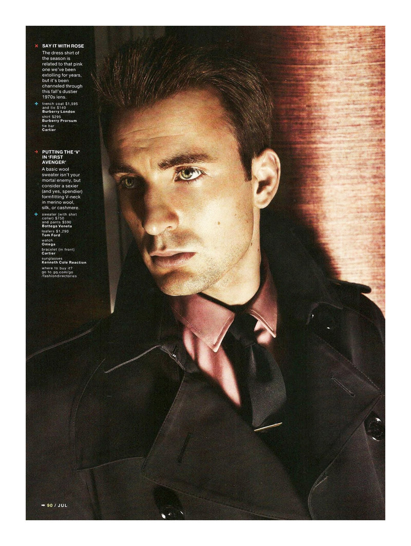 IT'S NOT HELGI.: Chris Evans fyrir GQ.