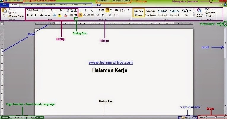 Tugas Aplikom: Review Fungsi Dasar Microsoft Word