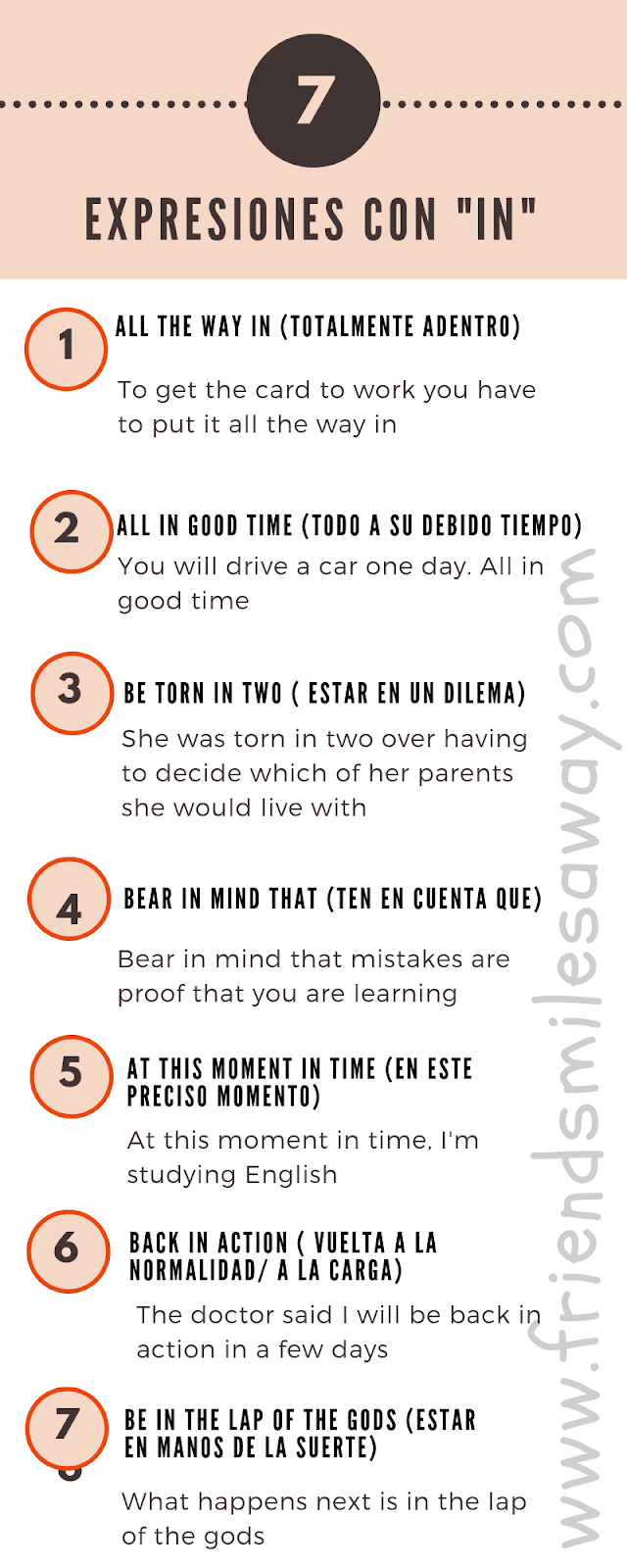 7 expresiones útiles con la preposición "IN" - Friends Miles Away