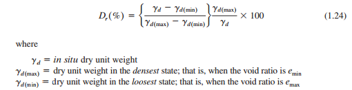 Principals of Foundation Engineering: Relative Density - Geotechnical ...