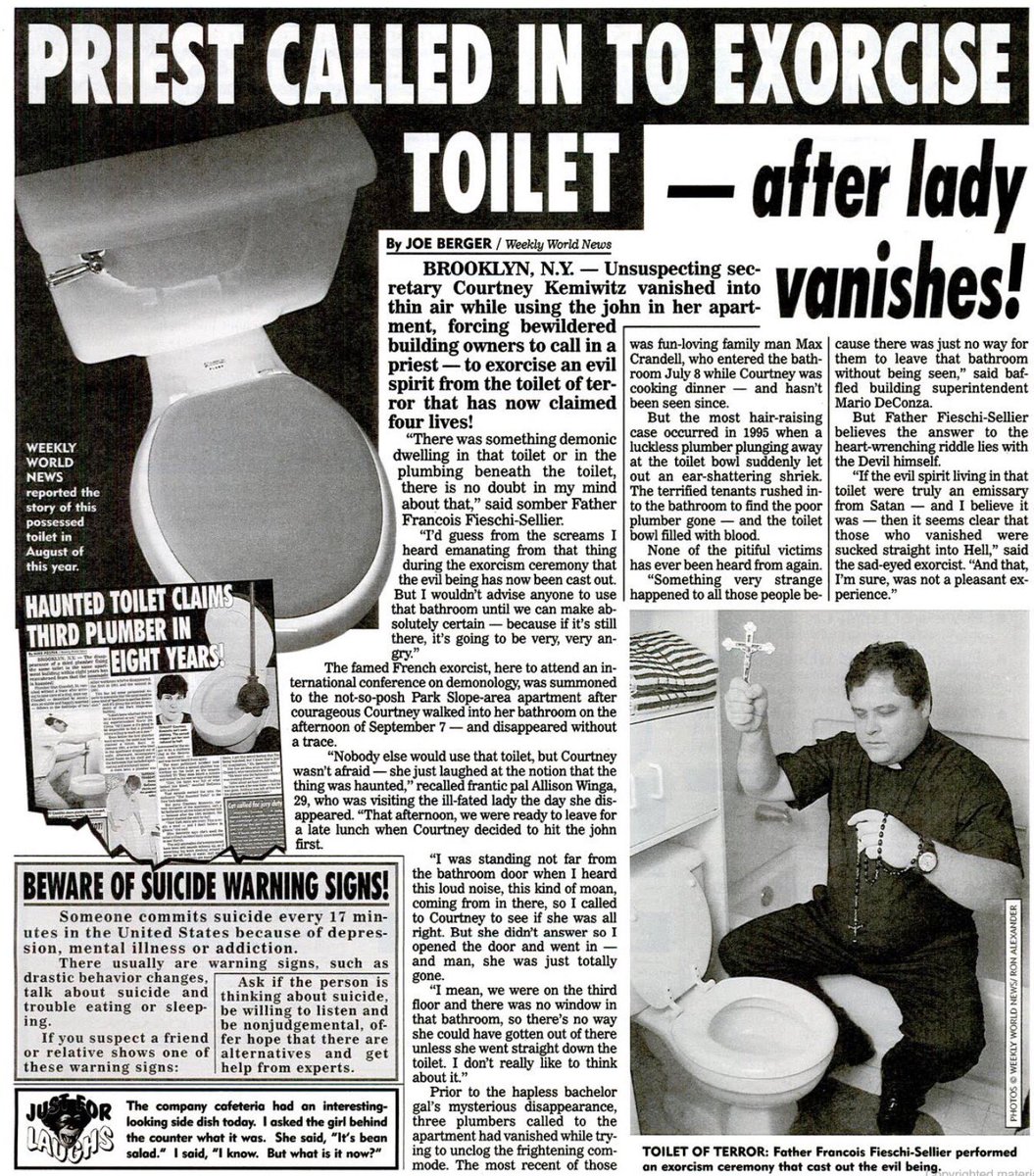 Theresa's Haunted History of the Tri-State: My Toilet is Possessed by ...