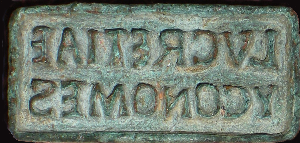 Signaculum signacula signáculo romano lucretiae yconomes