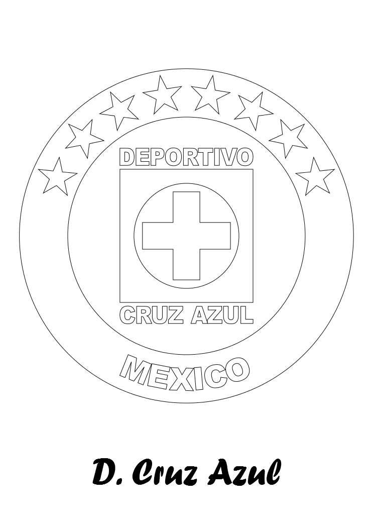 Dibujos para Colorear, Pintar , imprimir.....: ESCUDOS FÚTBOL MEXICANO
