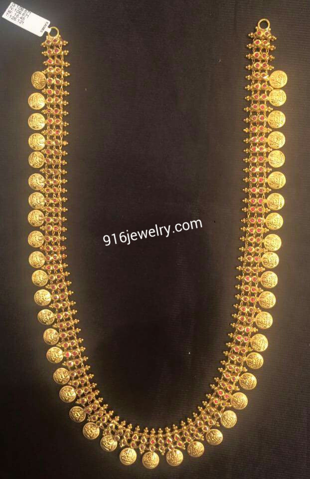 Long kasula peru haram 120 grams | 916 jewellery || Haram Necklaces