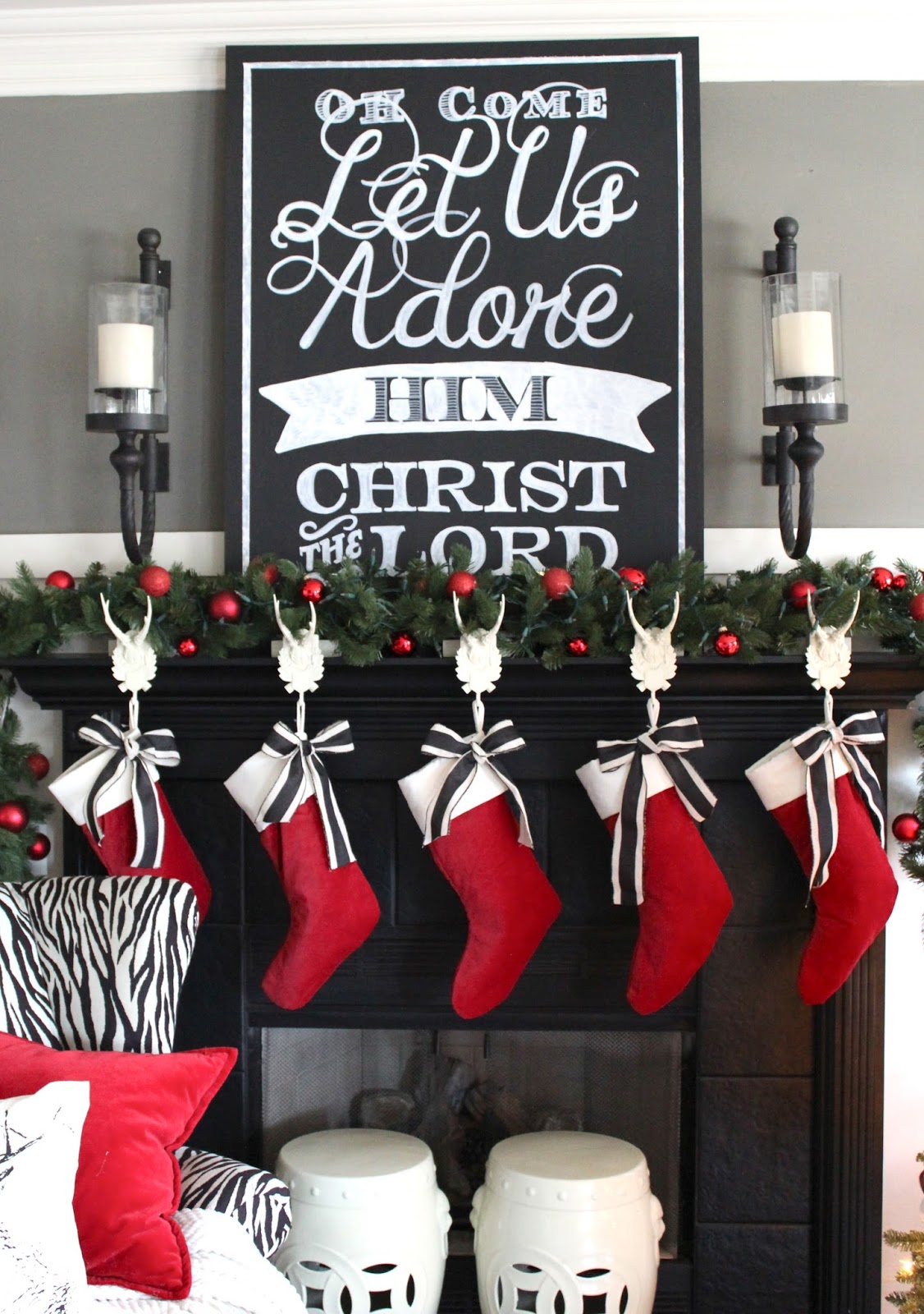 The Yellow Cape Cod: How To Make Large DIY Christmas Carol Art