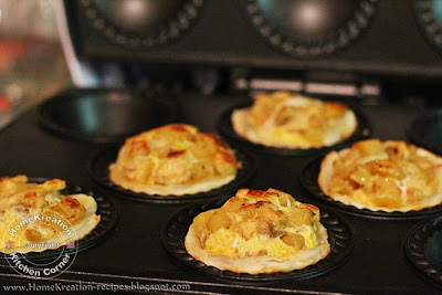 HomeKreation - Kitchen Corner: Mini Chicken Quiche