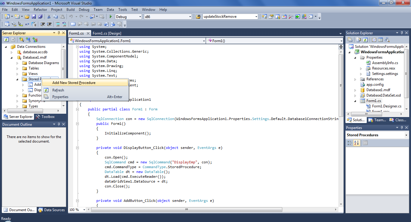 Using Stored Procedure With C C Tutorials