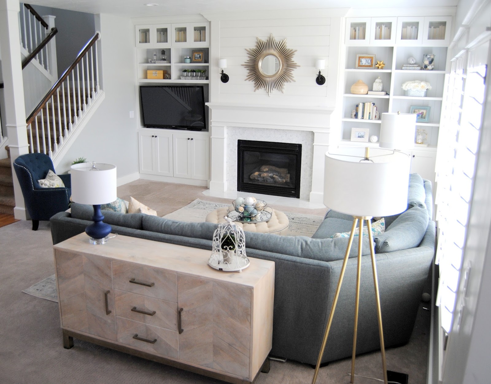 Studio 7 Interior Design: Client Reveal: Family Room Studio 7 Interior Design: Client Reveal: Family Room