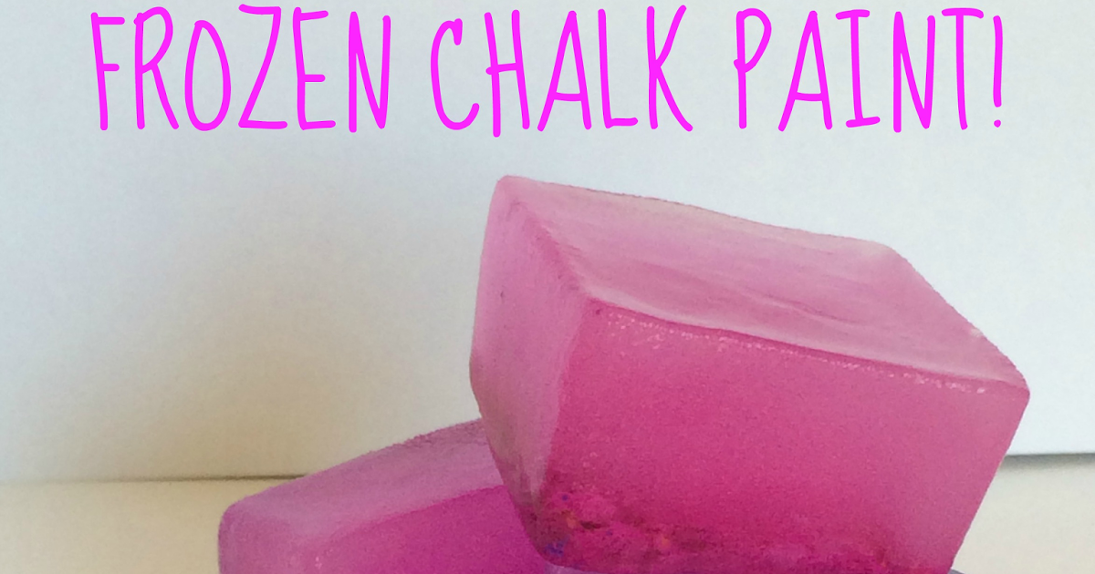 Mini Monets and Mommies: Frozen Chalk Finger Painting