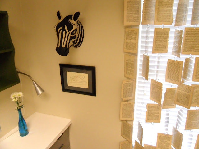 Tattered Style: Book Page Window Treatment