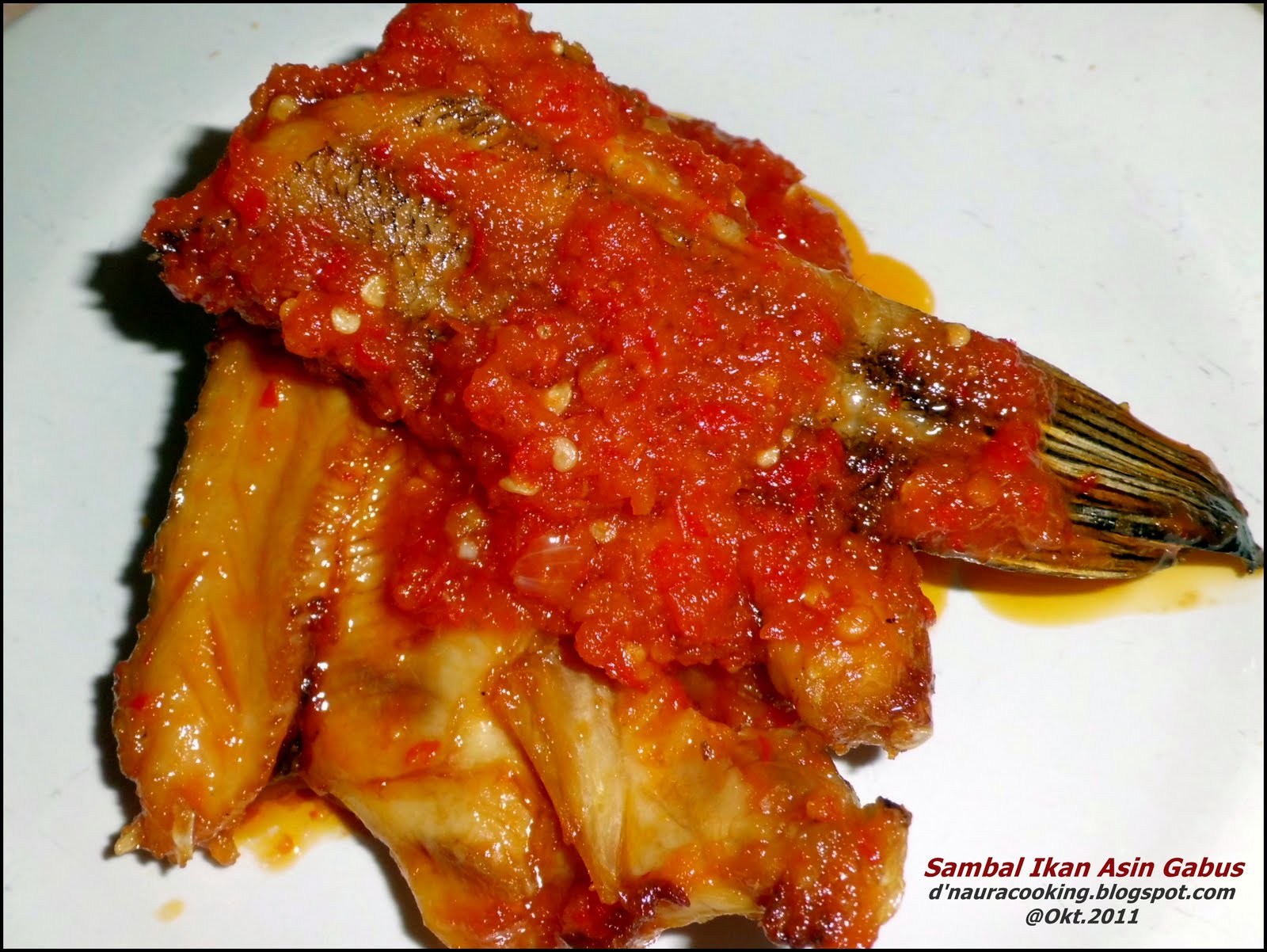 D'naura Natural Cooking: Sambal Ikan Gabus Asin