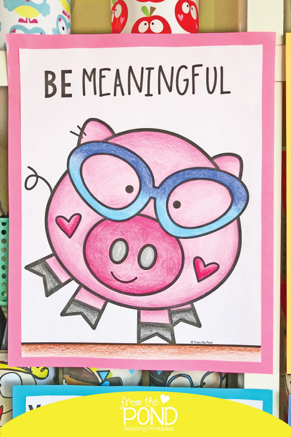 Cute Classroom Posters Set 4 | From the Pond