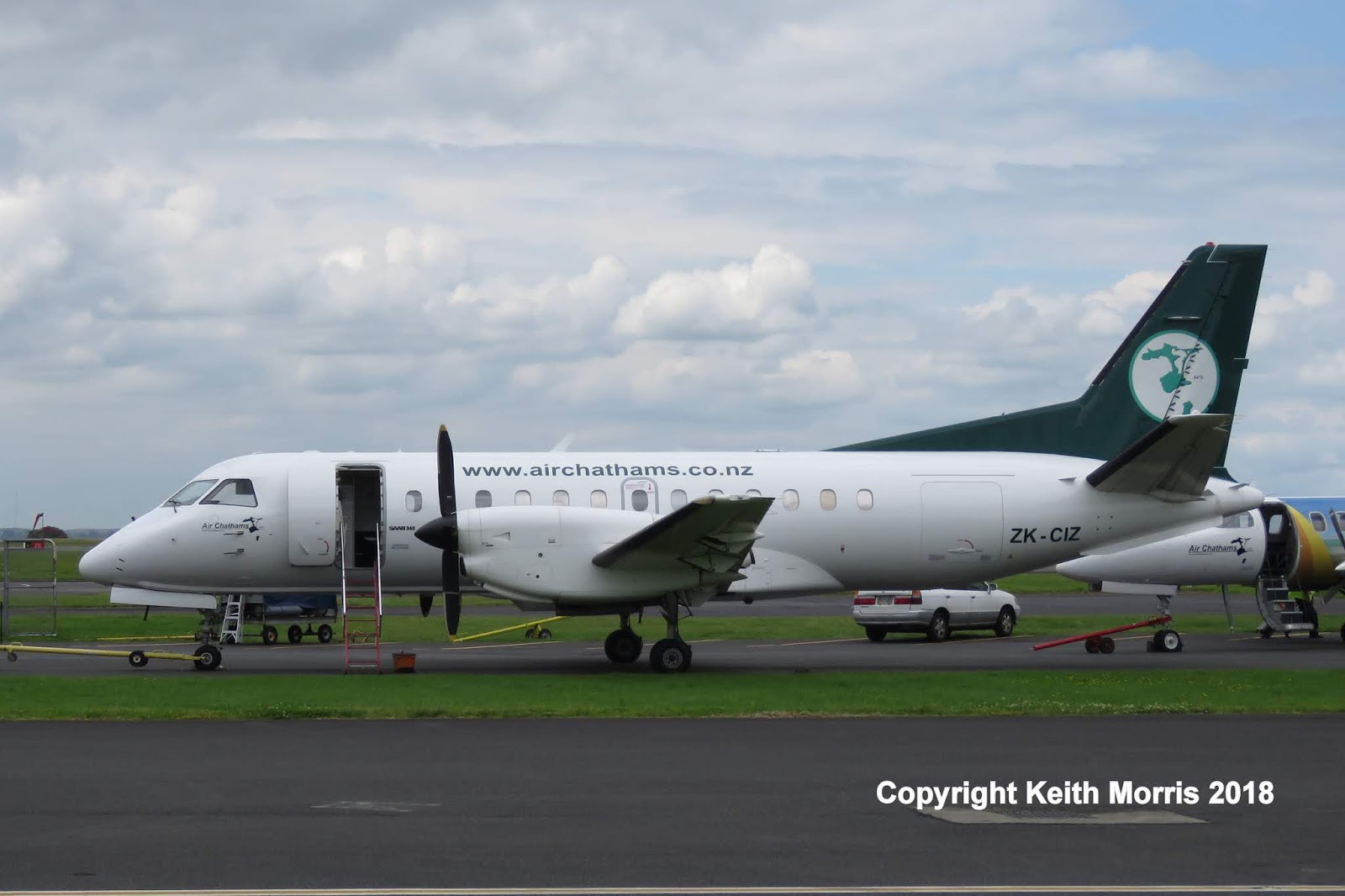 NZ Civil Aircraft: Air Chathams SAABs at Auckland International 13-12-2018