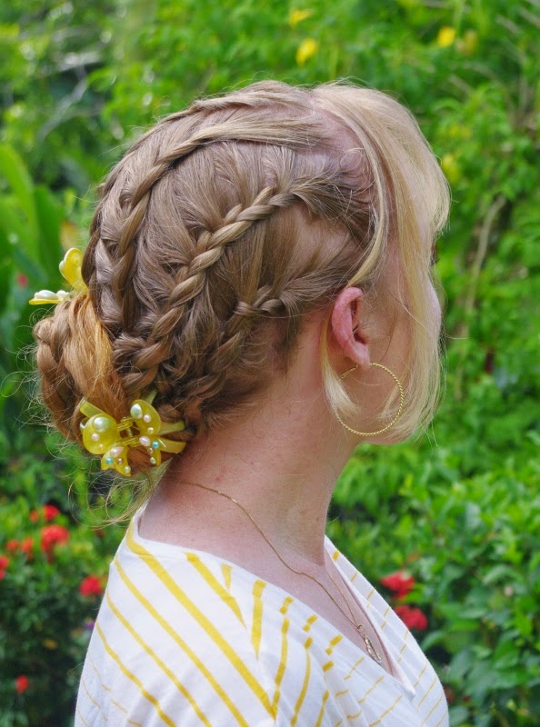 Braids & Hairstyles for Super Long Hair: Striped Braids~ my look for today