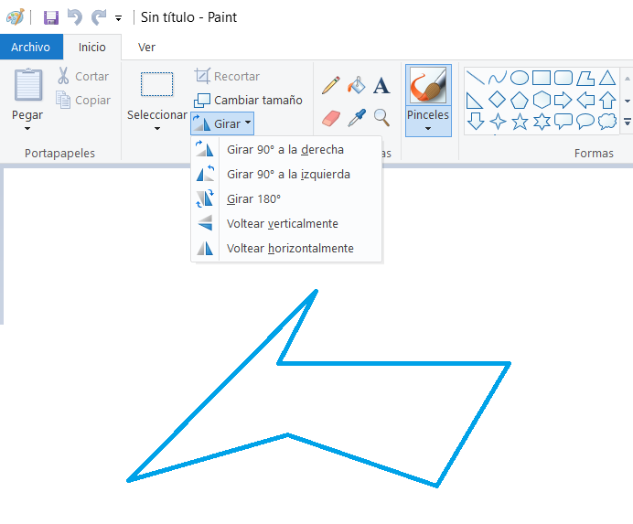 Tecnología: Girar imagen en Paint