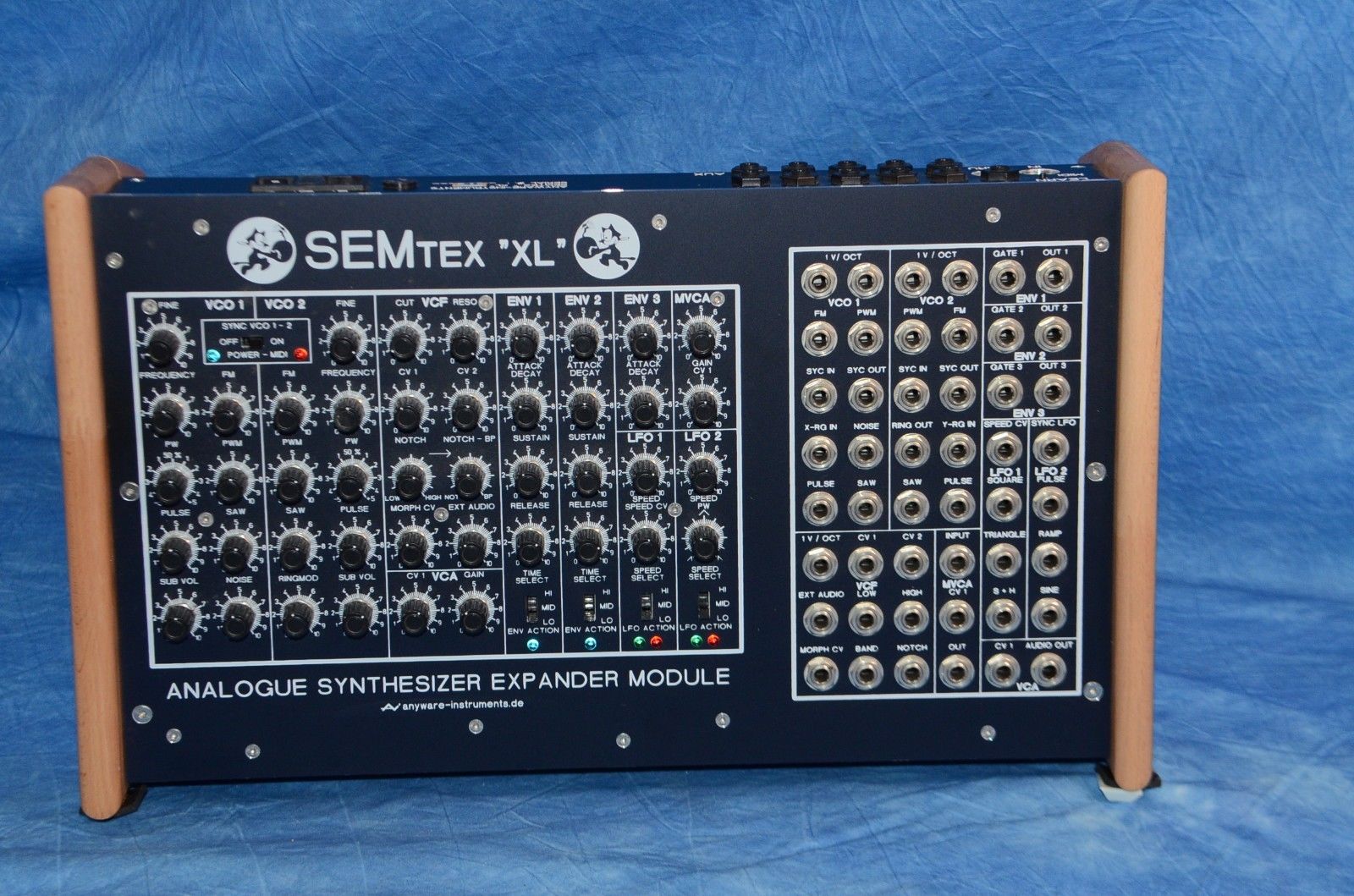 MATRIXSYNTH: Anyware Instruments SEMTEK XL MODULAR SYNTHESIZER SN 75
