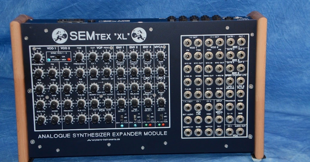 MATRIXSYNTH: Anyware Instruments SEMTEK XL MODULAR SYNTHESIZER SN 75