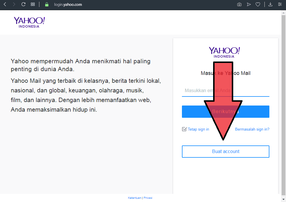 Cara Daftar Email Yahoo Baru : Lengkap - Adh Blog