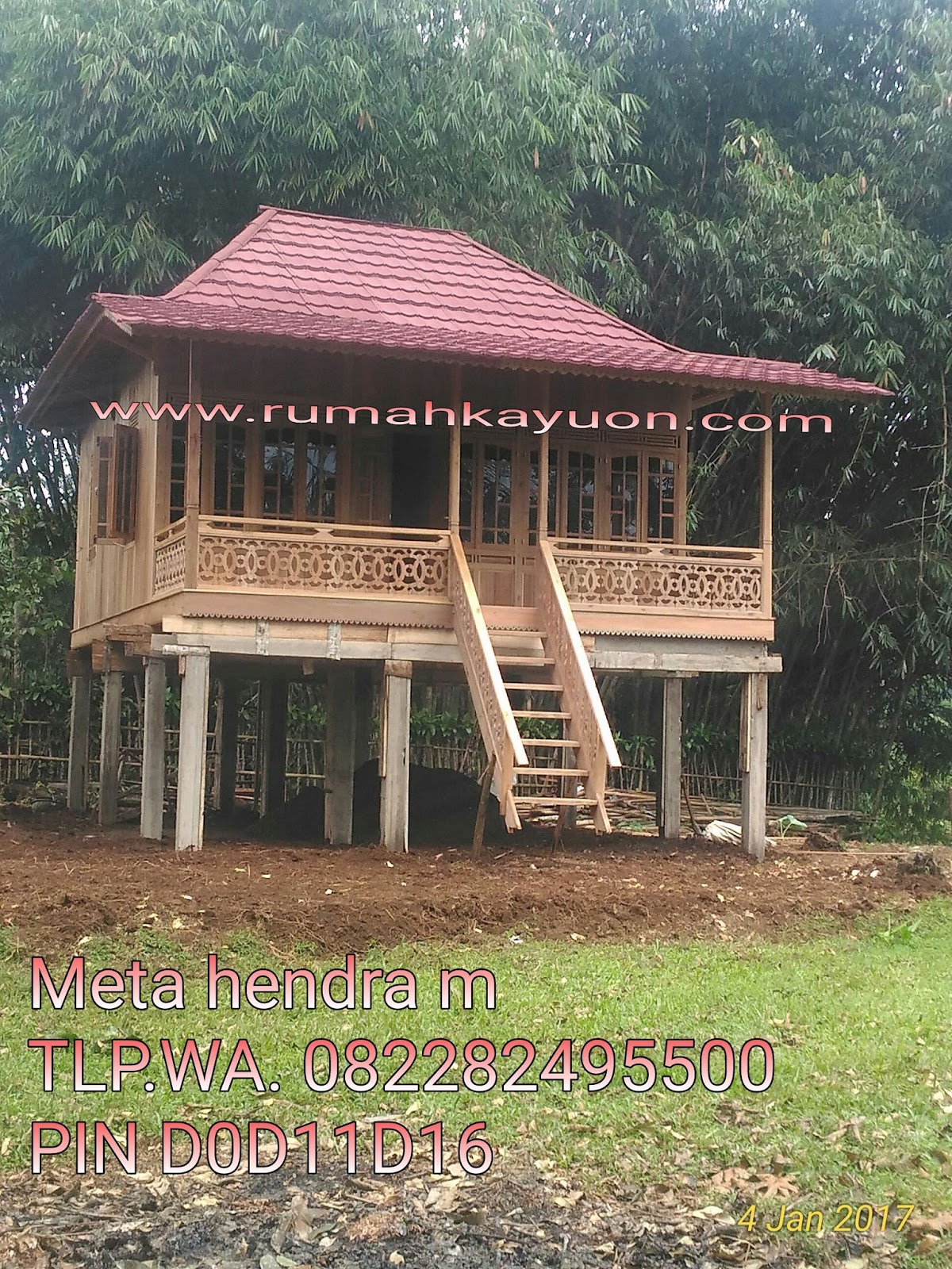 Pemasangan di daerah sukabumi produk rumah kayu bongkar pasang (knock ...