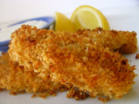 Aysha's Kitchenette: Broasted Fish Strips