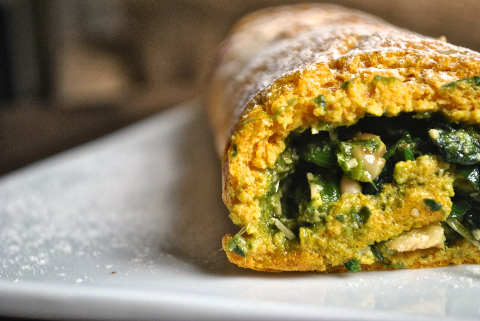 Alice's Cakes: Spicy Green Savoury Roulade