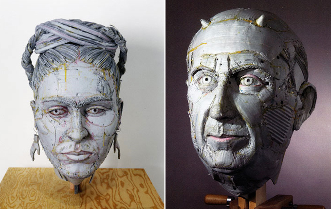 art planet- urban culture: Scott Fife e suas esculturas de papelão