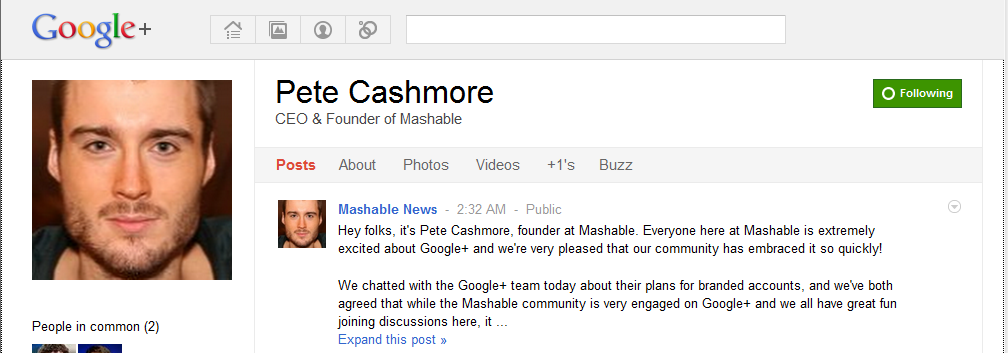 Mashable founder Pete Cashmore fight back on Google plus | Latest waves