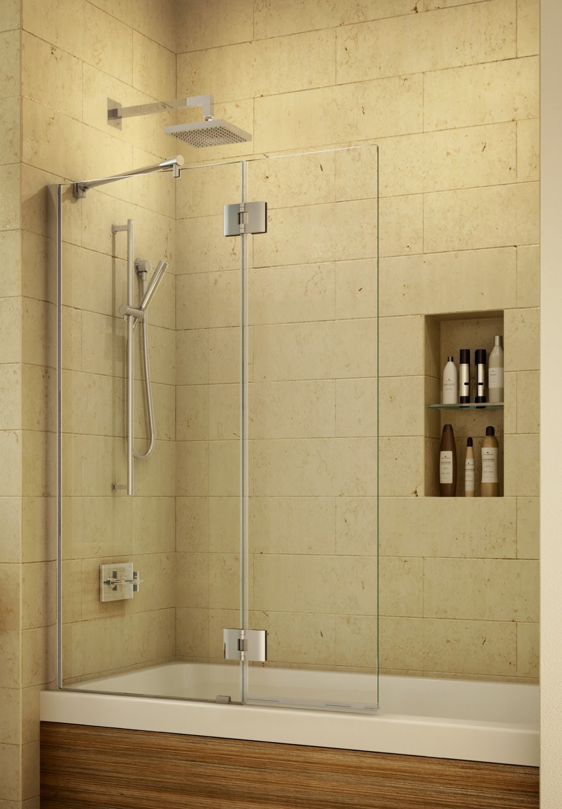 MONACO SQUARE DOUBLE SHIELD | New York Shower Doors.We Specialize In ...