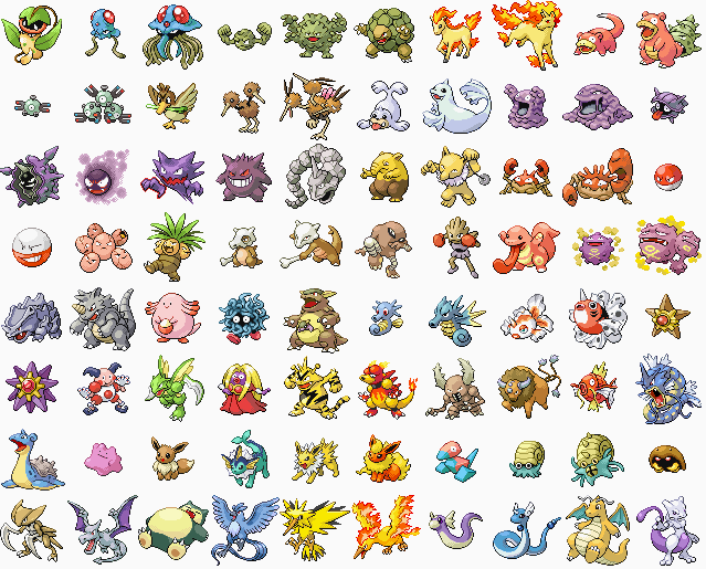 Pokémon Games: Sprites-Pokémons
