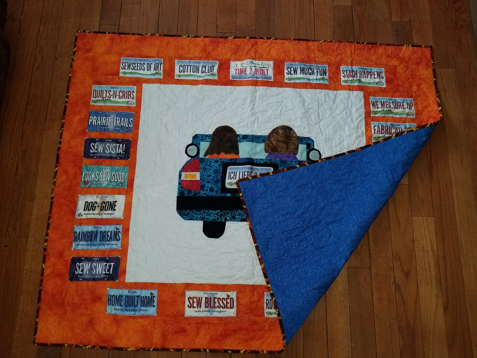 Quilting and Beyond: FAL18 Q1 Finish - License Plate Quilt