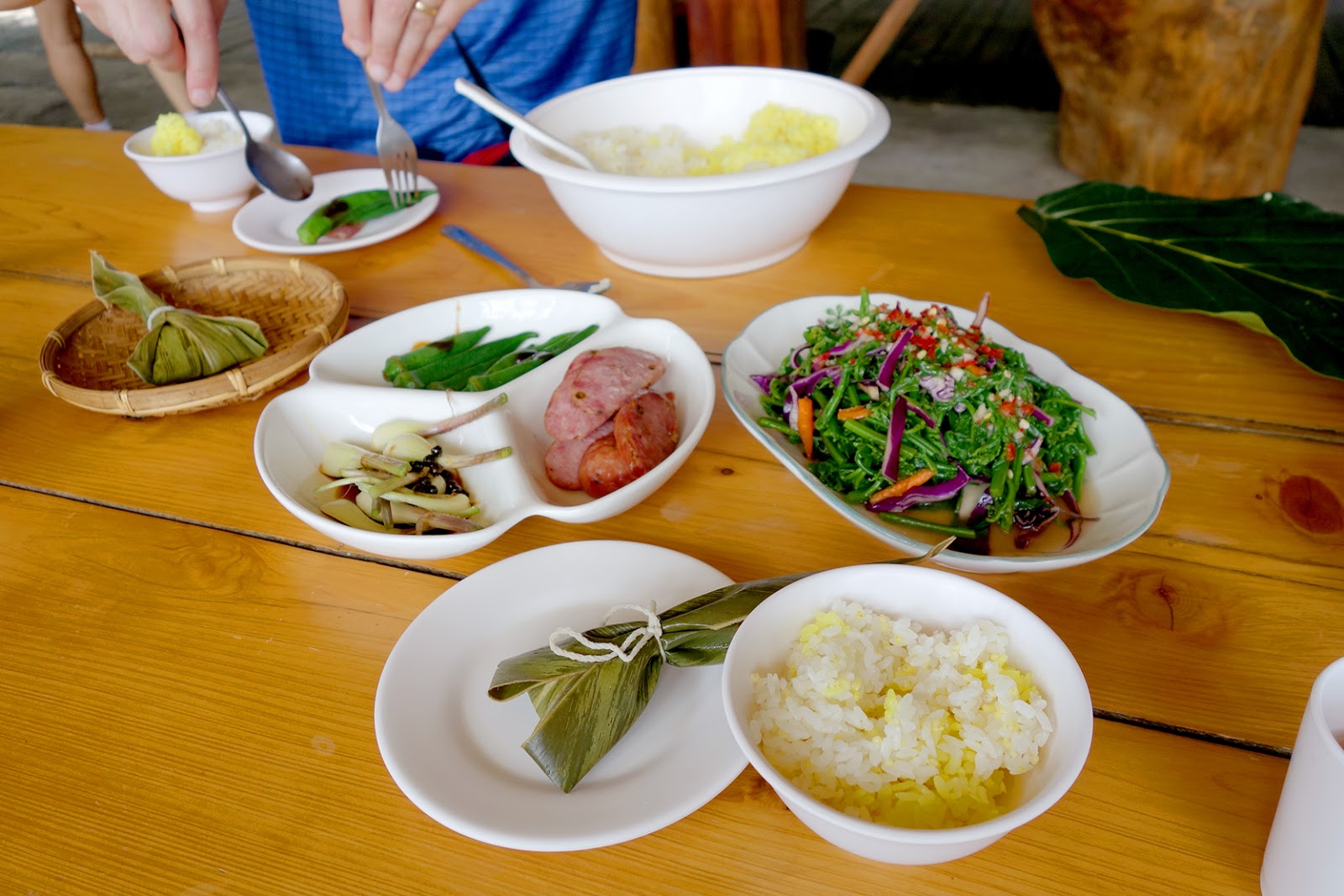 An Aboriginal Lunch in Taroko Gorge at 達基力部落屋風味餐