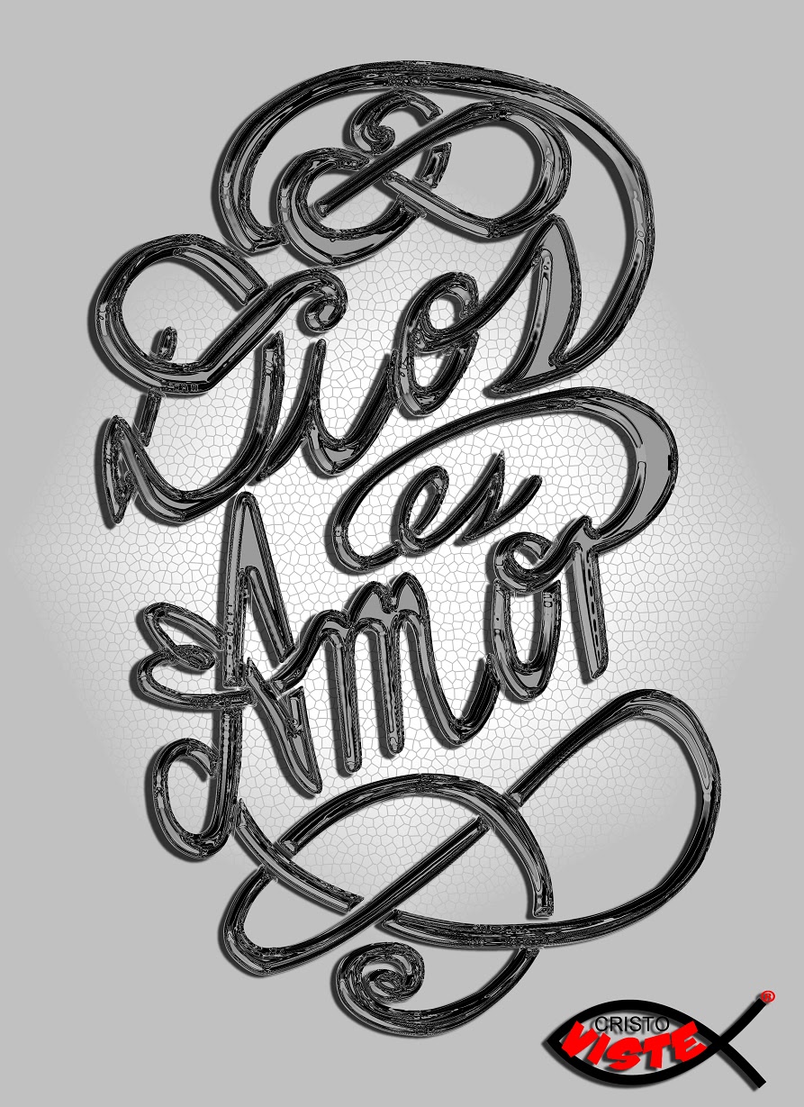 Cristo Viste: Diseños Cristianos.: Diseño: "Dios es Amor"