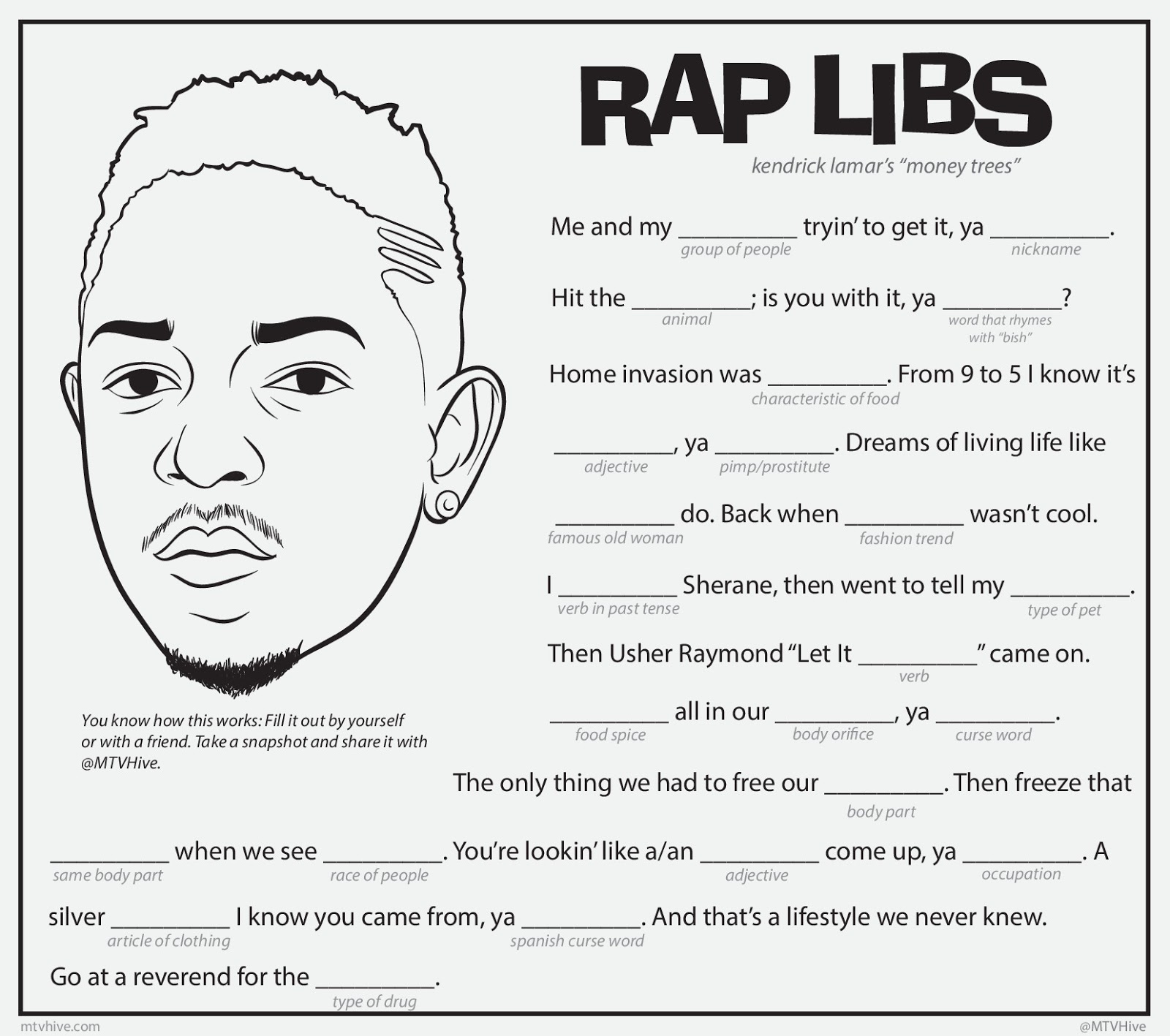 Rappers Rap Libs Coloring Pages Sketch Coloring Page
