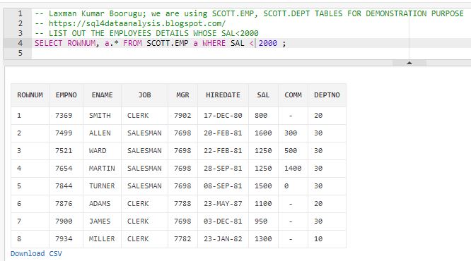 SQL QUERIES - FOR ANALYSIS: IMP SQL QUERIES FOR PRACTICE & TO BECOME ...