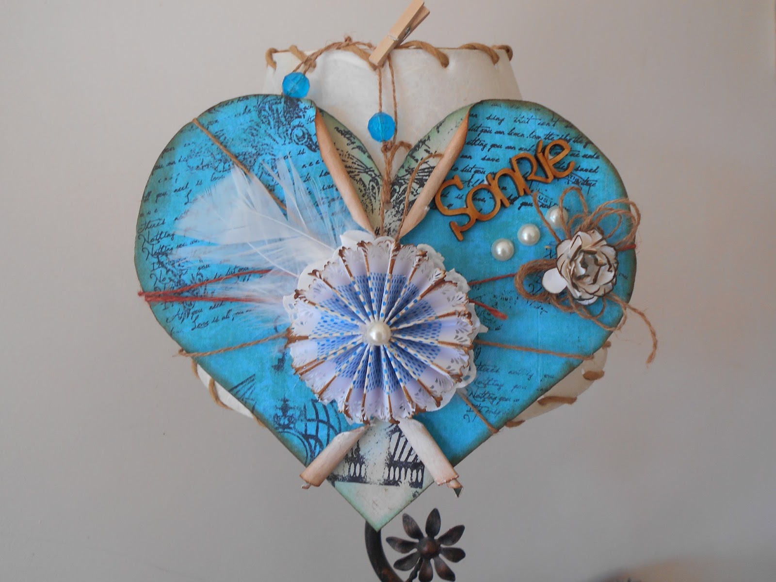 ARTESANA DE CORAZON: CORAZONES DE CARTON DECORADOS