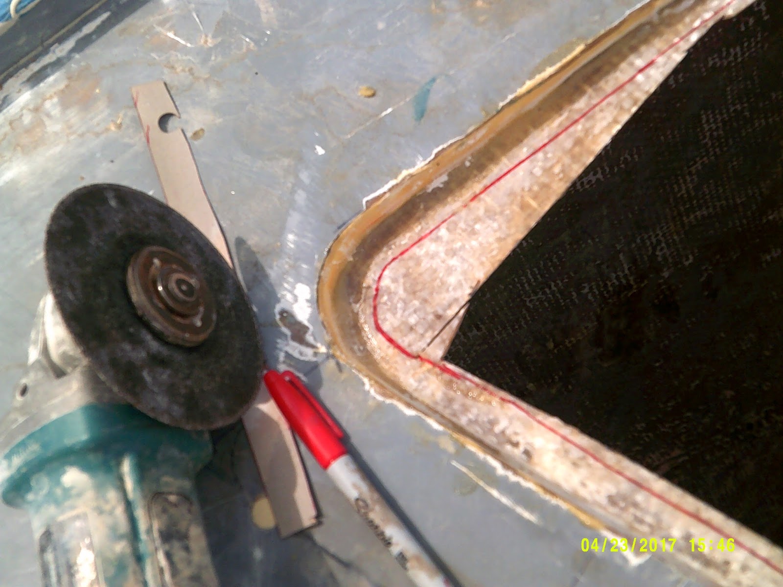 Sailing Whimsy: New anchor locker, Part 1