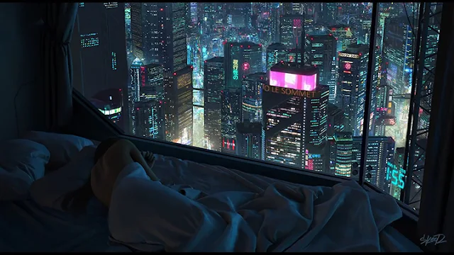 2:00 AM (Cyberpunk Neon City) FullHD Wallpaper Engine