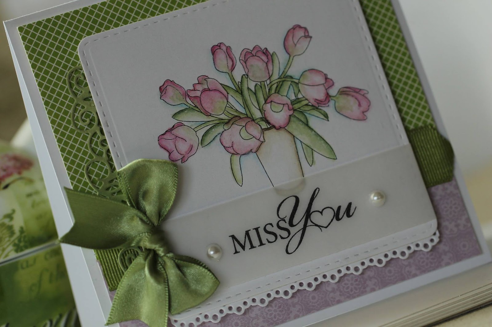 Handmade By Mihaela Miss You Card