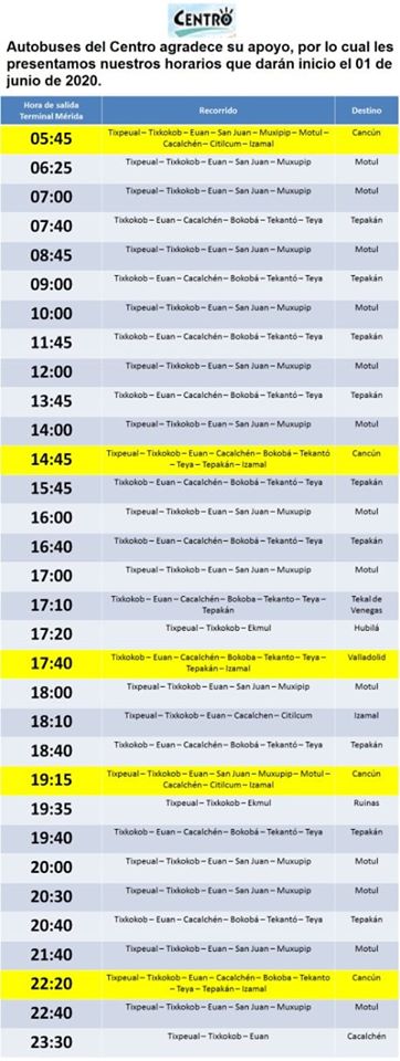 Autobuses del Centro vuelve a operar todas sus rutas