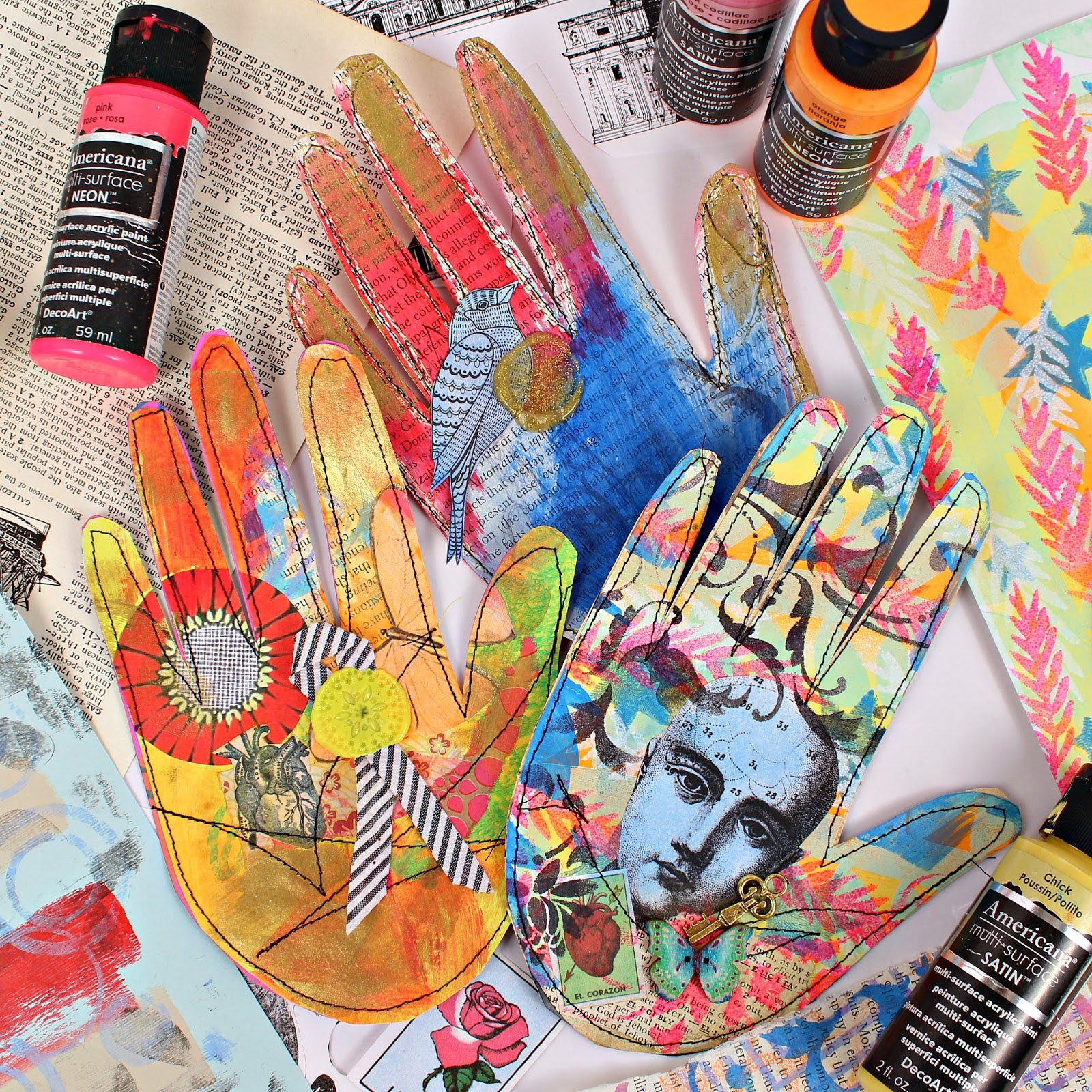 Mark Montano: Artist Trading Card Hands