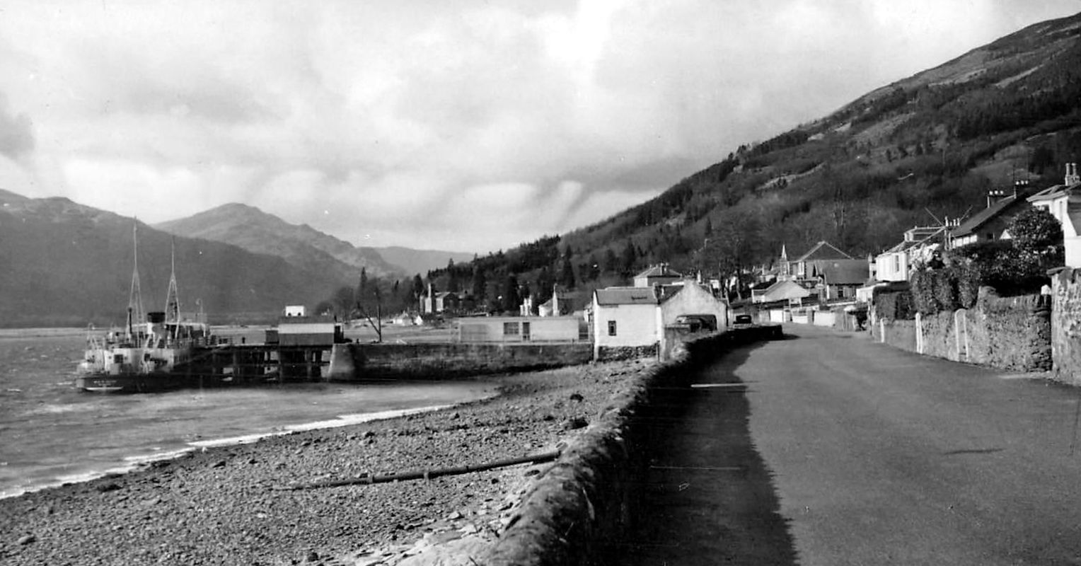 Tour Scotland: Old Travel Blog Photograph Pier Kilmun Scotland