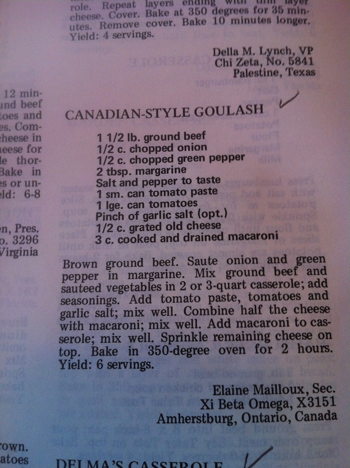 My Grandma's Cookbooks: Canadian-Style Goulash