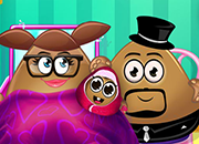 Pou Girl and the new born Baby | juegos de Pou - jugar online ...