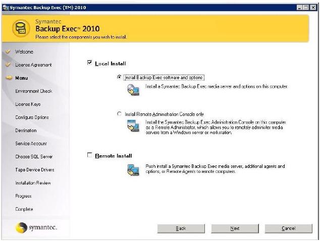 System Admin: Symantec Backup Exec: Step By Step guide to download and install Backup Exec 2010