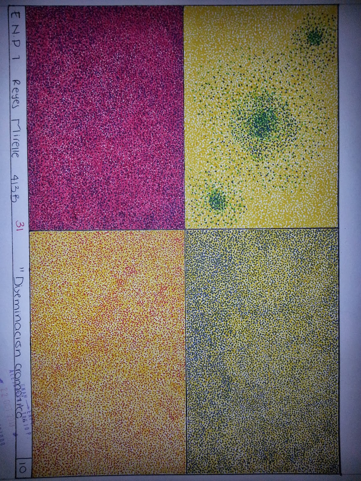 Dibujarte: Laminas 9 y 10 " diseminación"