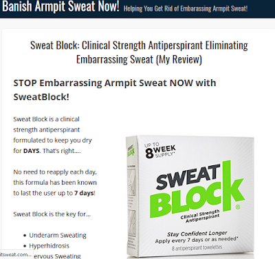 Be Healthy. Be Wealthy. Be Beautiful.: Sweat Block: Clinical Strength ...