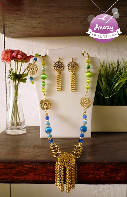 Juego de piedra Ojo de Gato - Bisutería y Accesorios Anexy