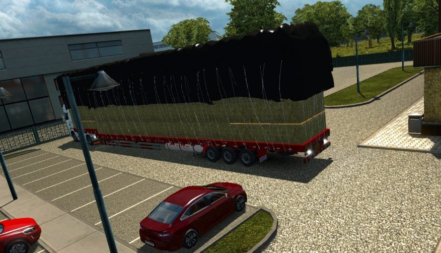 [ Mod ETS 2 ] Big Heavy Hay Trailer - V1.30 - Livery ID