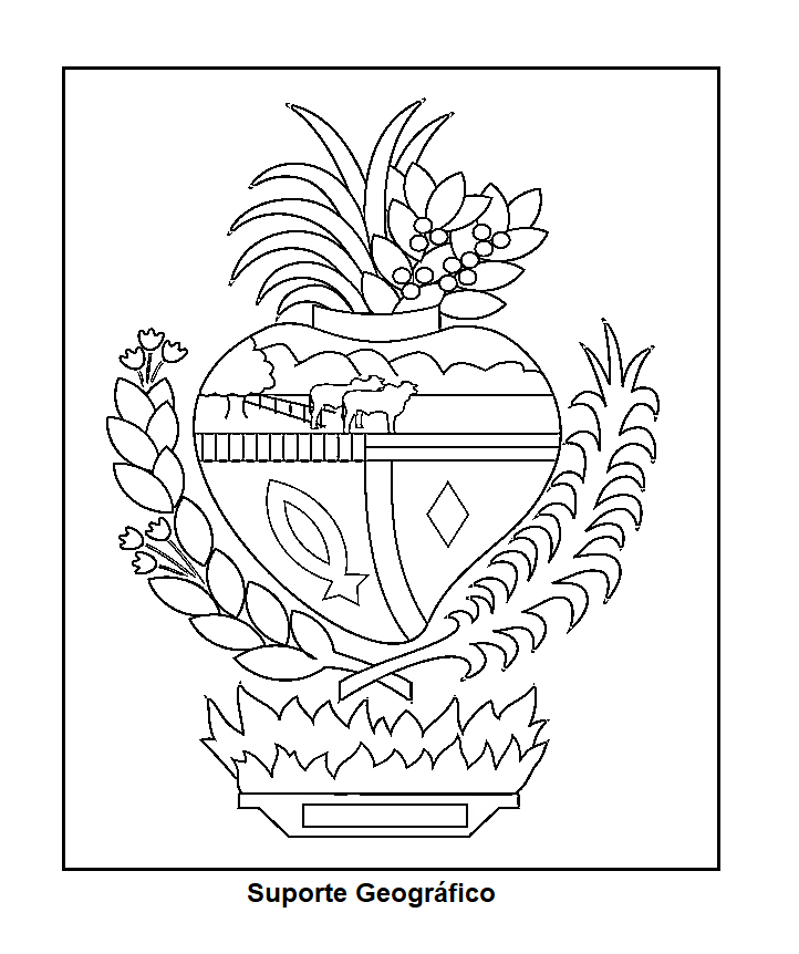Brasão de Goiás para colorir I