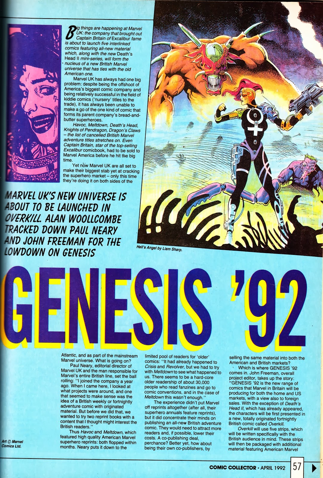 STARLOGGED - GEEK MEDIA AGAIN: 1992: MARVEL UK'S GENESIS 92 PREVIEWED ...